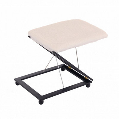 Oypla Adjustable Folding Cushion Padded Footstool Foot Leg Rest
