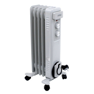 Oypla Electrical 1000W 5 Fin Portable Oil Filled Radiator Electric Heater