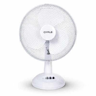 Oypla Electrical 12" 3 Speed Oscillating Electric Desk Home Office Fan
