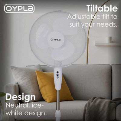 Oypla Electrical 16" Oscillating Pedestal Electric Cooling Fan