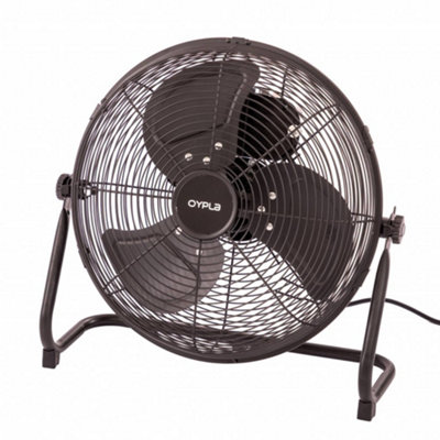Oypla Electrical 18" Inch Black 3 Speed Floor Standing Gym Fan Hydroponic