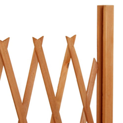 Oypla Expanding Freestanding Wooden Trellis Fence Garden Screen