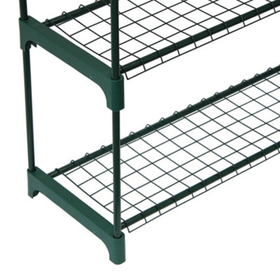 Oypla Flower Staging Display Greenhouse Racking Shelving Double Pack