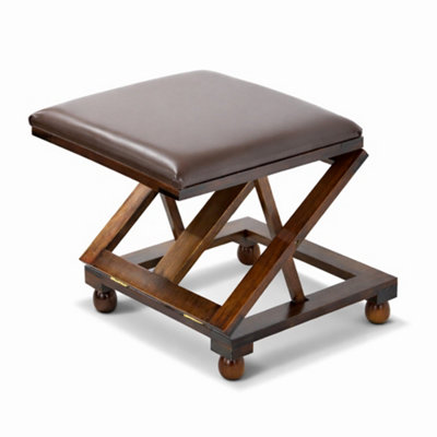 Oypla Folding Leather Cushion Padded Footstool Foot Leg Rest