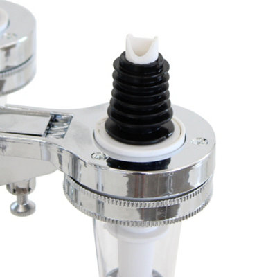 Oypla Four Bottle Rotating Spirit Drink Dispenser Stand Bar Shot Measurer