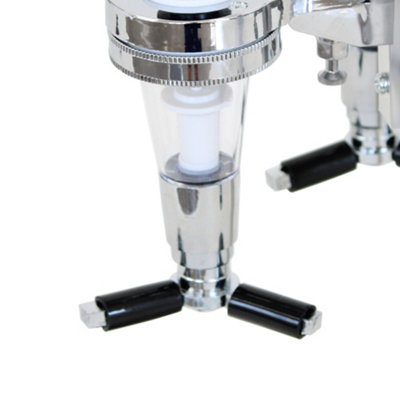 Oypla Four Bottle Rotating Spirit Drink Dispenser Stand Bar Shot Measurer