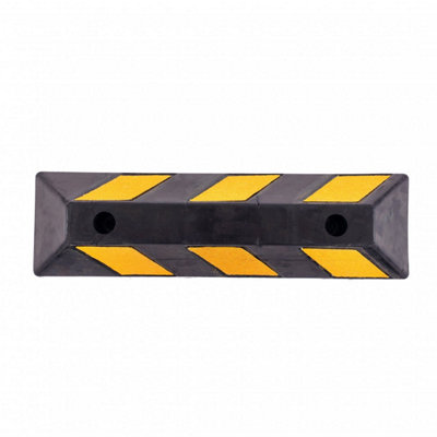 Oypla Heavy Duty Rubber Car Parking Garage Truck Wheel Stop Block