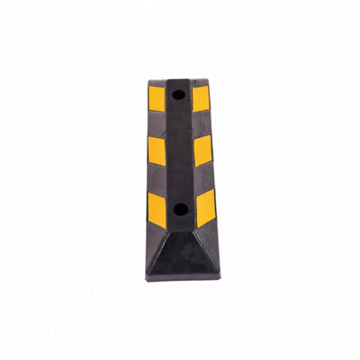 Oypla Heavy Duty Rubber Car Parking Garage Truck Wheel Stop Block