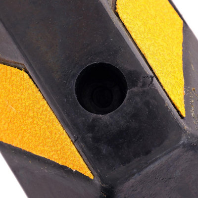 Oypla Heavy Duty Rubber Car Parking Garage Truck Wheel Stop Block