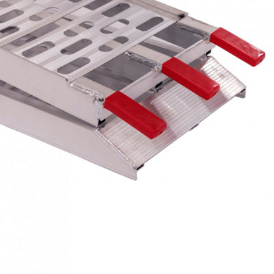 Oypla Single Aluminium Folding Loading Ramp - Motor X Bike - Scooter