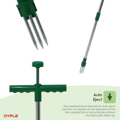 Oypla Weed Puller Twister Remover Weeder Manual Weeding Garden Tool