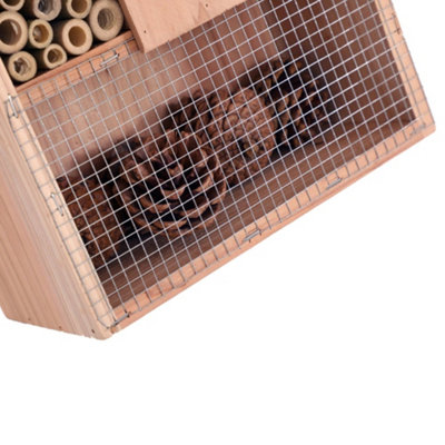 Oypla Wooden Stick Bee Wildlife Insect Hotel House Garden Nest Shelter ...