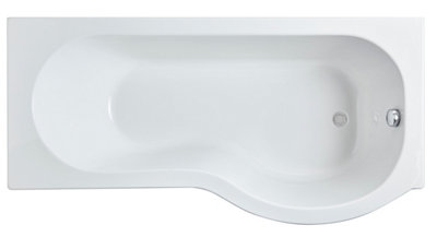 P Shape Right Hand Shower Bath Tub with Leg Set (Waste & Panels Not ...