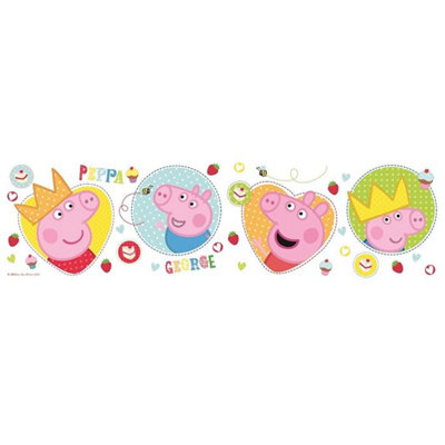 pa Pig Foil George Pig Birthday Banner Multicoloured (One Size)