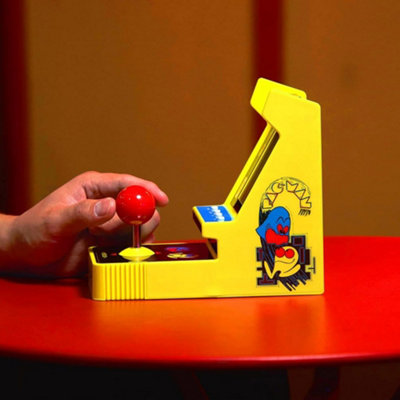 Pac-Man Handheld Retro Arcade Game Player with Built-In Joystick