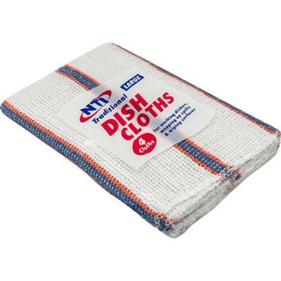 Pack 32 Dish Cleaning Cloths Multi Purpose Traditional Drying Washing ...