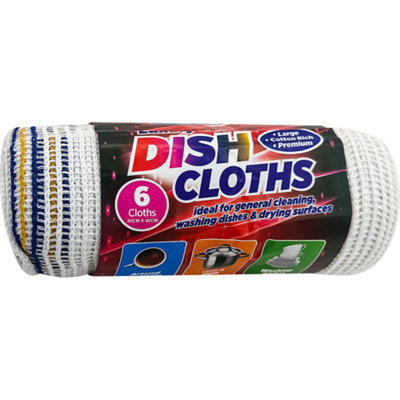 Pack 36 Dish Cleaning Cloths Multi Purpose Drying Surfaces Washing Dishes