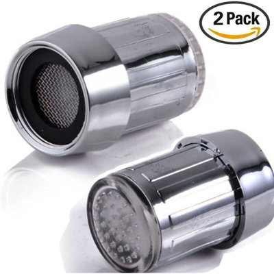 Pack colorful led water faucet with 3 colors changing temperature ...