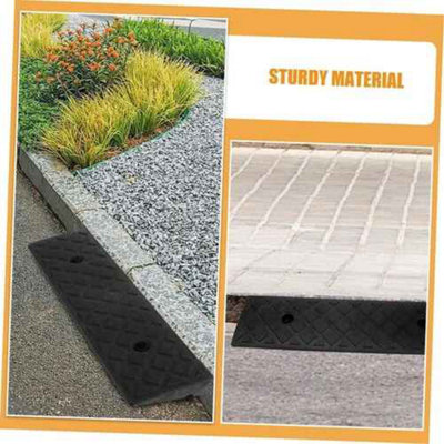 pack of 1 50cm heavy duty rubber kerb ramps for cars trucks caravans ...