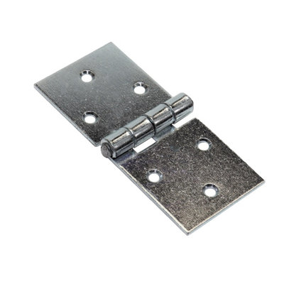Pack of 1 x 100 mm Backflap Hinge Galvanised, Silver Steel Back Flap ...