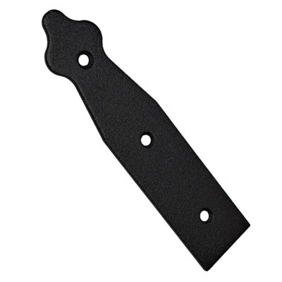 Pack of 1 x 150 mm Dummy Hinge Head, Black Steel, Vintage False Strap ...