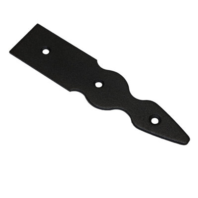 Pack of 1 x 150 mm Dummy Hinge Head, Vintage False Strap Hinge, Black ...
