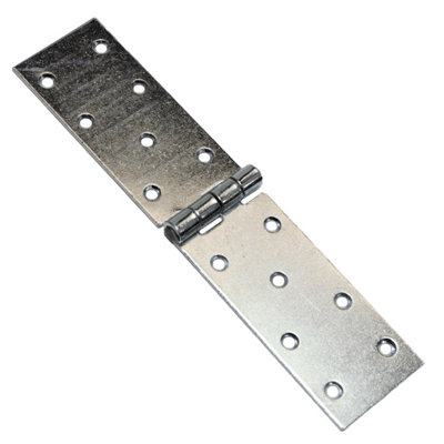 Pack of 1 x 200 mm Backflap Hinge Galvanised, Silver Steel Back Flap ...