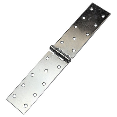 Pack of 1 x 250 mm Backflap Hinge Galvanised, Silver Steel Back Flap ...