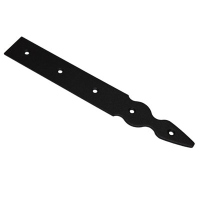 Pack of 1 x 250 mm Dummy Hinge Head, Vintage False Strap Hinge, Black ...