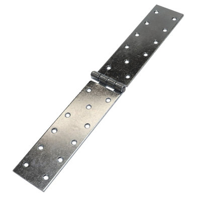 PACK OF 1 X 300 MM BACKFLAP HINGE GALVANISED, SILVER STEEL BACK FLAP ...