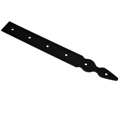 Pack of 1 x 300 mm Dummy Hinge Head, Vintage False Strap Hinge, Black ...