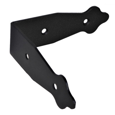 Pack of 1 x Black Corner Bracket - 115 x 115 mm Steel Right Angle ...