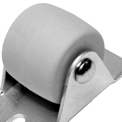 Pack of 1 x Heavy Duty Rubber Furniture Castor Wheel 33mm - Durable ...