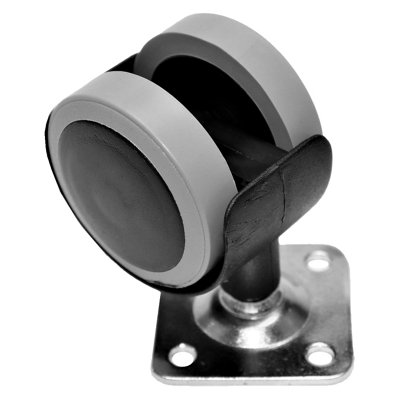 Pack of 1 x Rubber Swivel Furniture Castor Wheel - 40 mm Universal ...