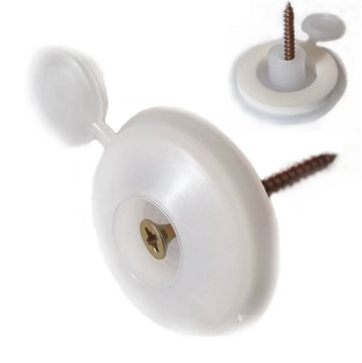 Pack of 10 - 25mm Translucent White Polycarbonate Buttons For 25mm ...