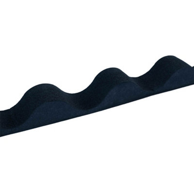 Pack of 10 - Black Eaves Fillers For Corrugated Roofing Sheets Fits 3 ...