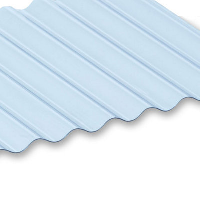 Pack of 10 - Clear Sunruf Mini Profile Corrugated PVC Roofing Sheets ...