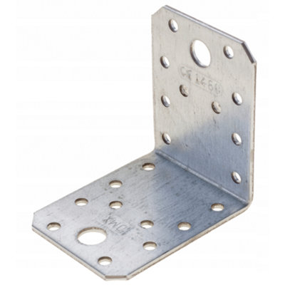 Pack of 10 - Galvanised Steel Angle Brackets for Heavy-Duty ...