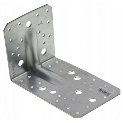 Pack of 10 - Heavy Duty Galvanised Reinforced Angle Bracket - Corner ...