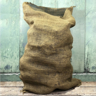 Pack of 10 Large Hessian Jute Potato Storage Sacks
