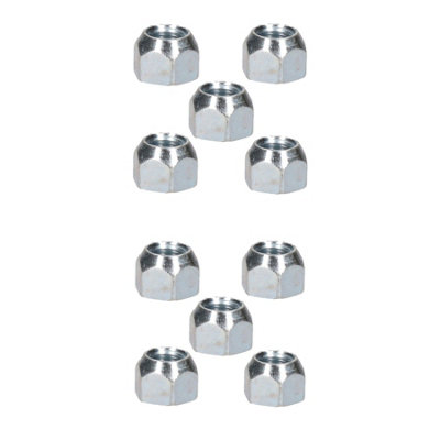 Pack of 10 M12 x 1.5 Conical Wheel Nuts Nut For Trailer Suspension Hubs ...
