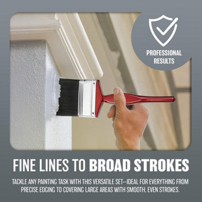 Pack Of 10 Paint Brush Set Painting Diy Decorating Brushes Tools