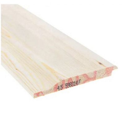 PACK OF 10 - PEFC Treated Shiplap/Weatherboard - 19mm x 125mm (Act Size ...