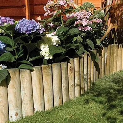 Pack of 10 Picket Fence Style Border Edging Gardening Border Fences