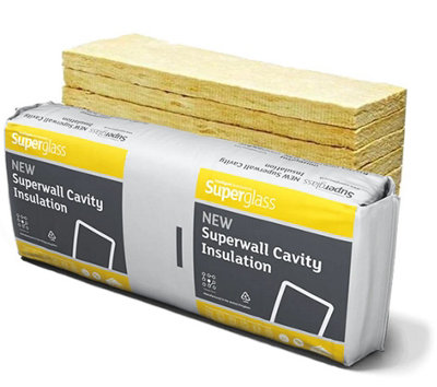 PACK OF 10 Superwall 36 Cavity Wall Insulation - 150mm/32.4 m2 (Superglass) | DIY at B&Q