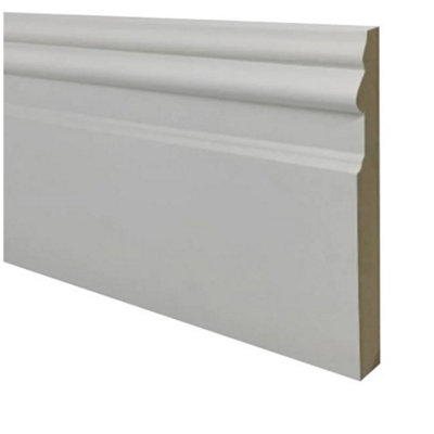 PACK OF 10 (Total 10 Units) - 25mm x 80mm White Primed Victorian MDF ...