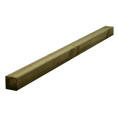 PACK OF 10 (Total 10 Units) - 47mm x 50mm Sawn Softwood Carcassing Treated Green Timber - 3600mm ...