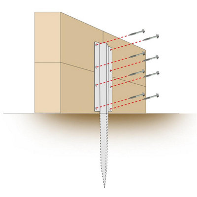 Pack of 10 (Total 10 Units) - Double Sleeper Straight Support Spike ...