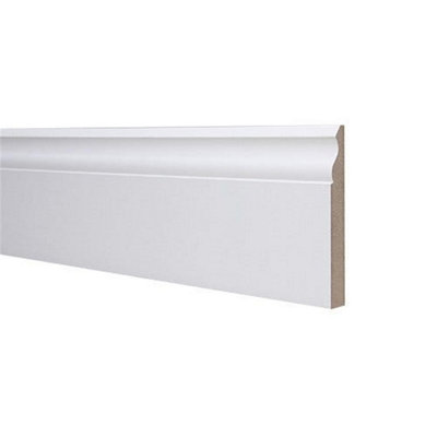Pack of 10 (Total 10 Units) - Moisture Resistant MDF Primed Skirting ...