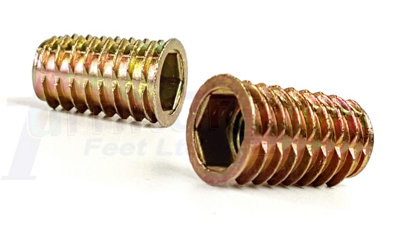 Pack of 12 M10 D-Type Insert Nuts (D Nuts) strong permanent thread for ...